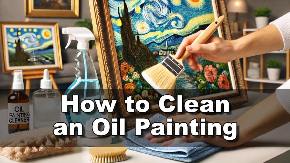 Cleaning oil paint store