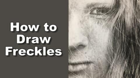 how-to-draw-freckles-portrait | Online Art Lessons