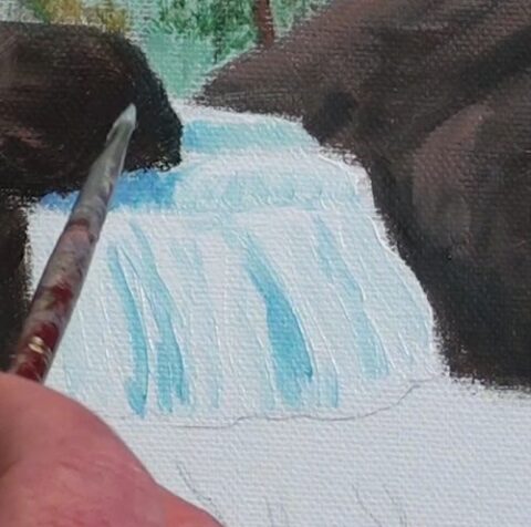 How to Paint Rapids in a Stream in Acrylic | Online Art Lessons