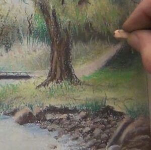 How to Draw a Small Stream in Pastel | Online Art Lessons