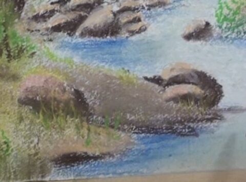 How to Draw a Small Stream in Pastel | Online Art Lessons