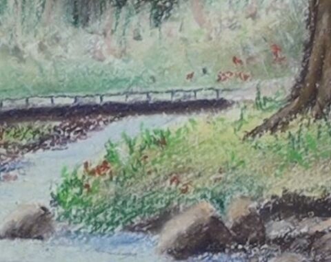 How to Draw a Small Stream in Pastel | Online Art Lessons