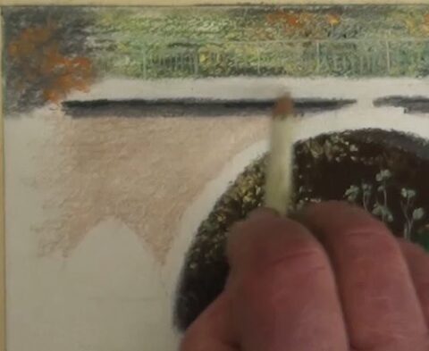 How to Draw a Stone Bridge in Pastel | Online Art Lessons