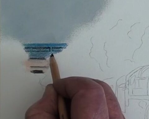How to Draw a Steam Train in Soft Pastel | Online Art Lessons