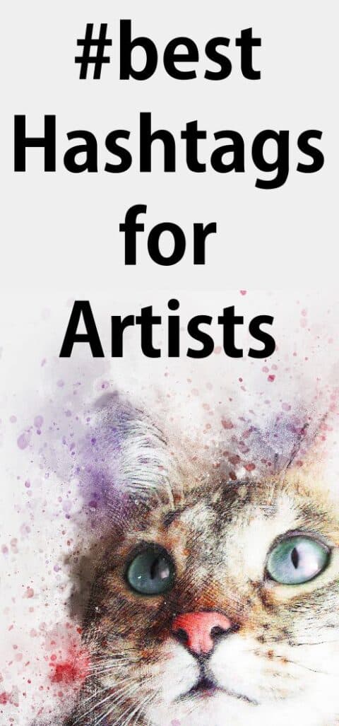 Best Hashtags for Artists | Online Art Lessons
