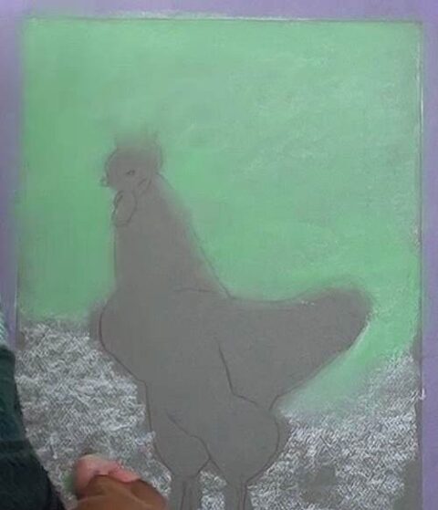 How to Draw a Red Rooster in Pastel | Online Art Lessons
