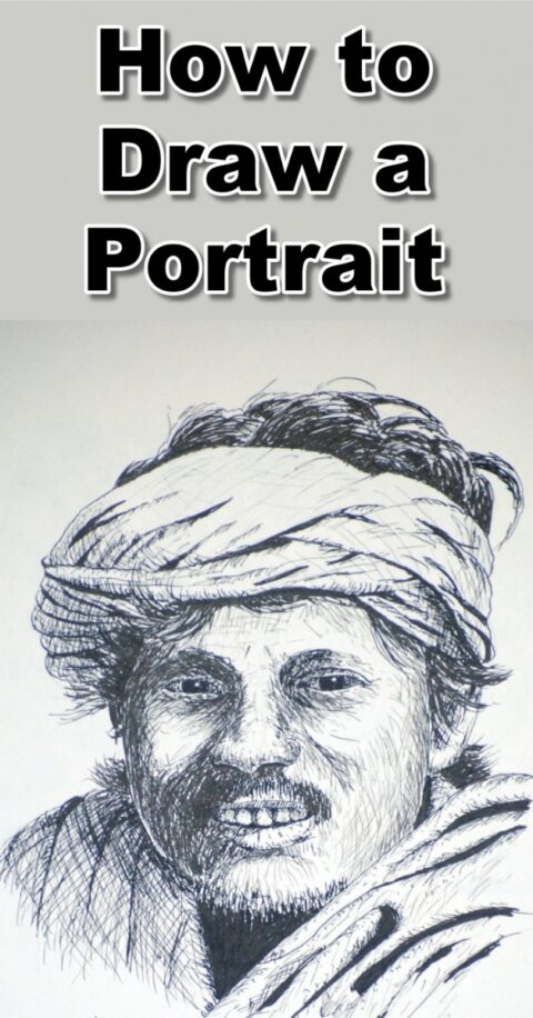 Draw a Snake Charmer Portrait in Pen & Ink | Online Art Lessons