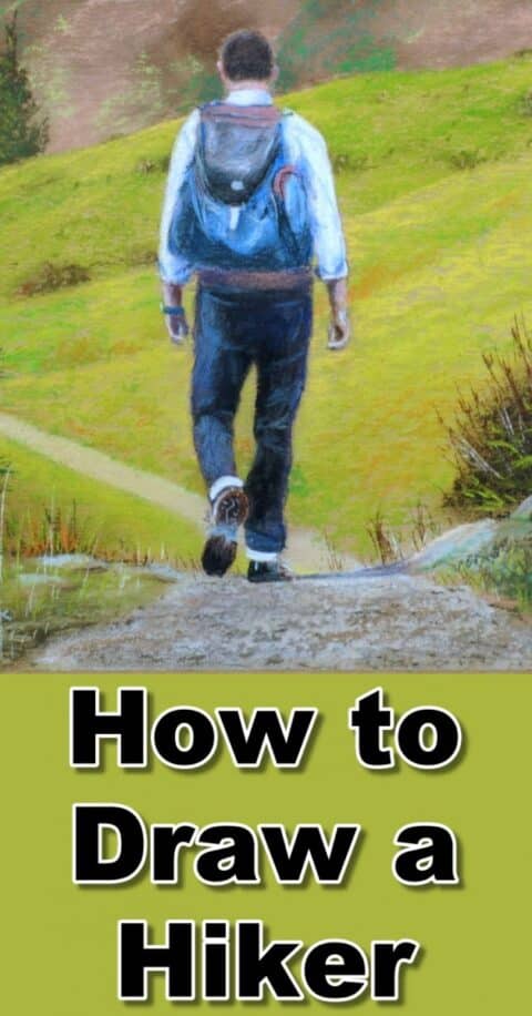 How to Draw The Hiker in Pastel | Online Art Lessons