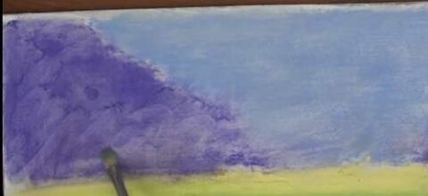 How to Draw Sheep in Pasture in Pastel | Online Art Lessons