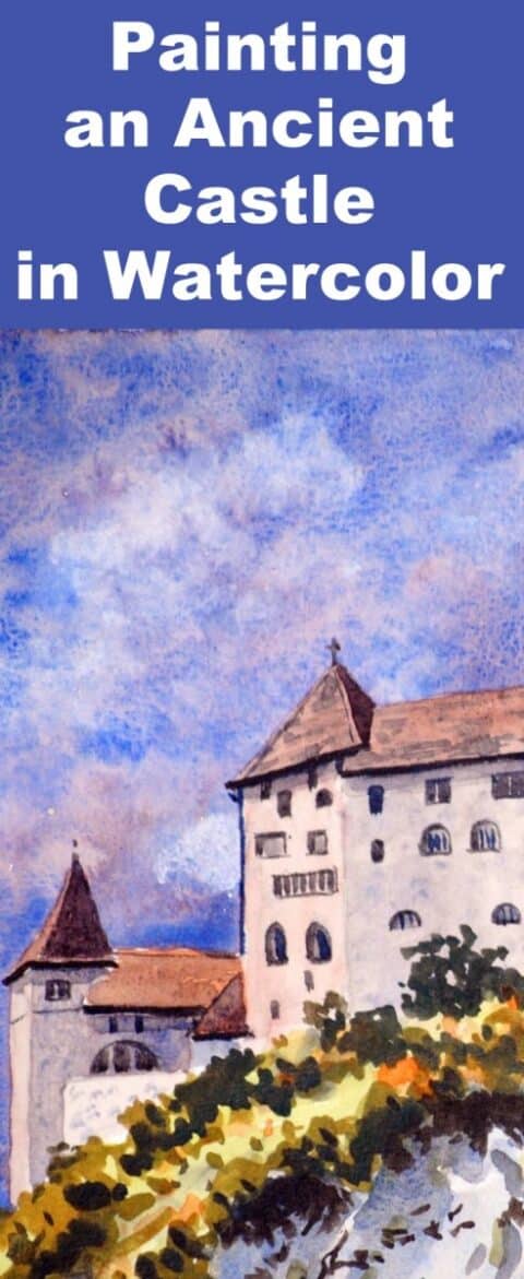 How to Paint an Ancient Castle in Watercolor | Online Art Lessons
