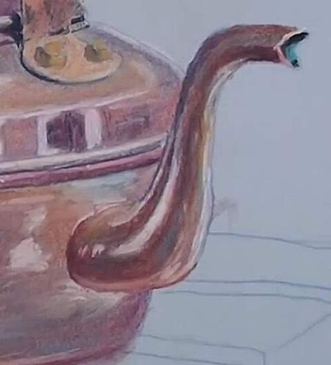 How to Draw a Copper Kettle in Pastel | Online Art Lessons